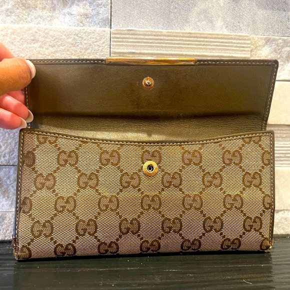 Gucci | Bags | Gucci Bi Fold Double Sided Wallet | Poshmark